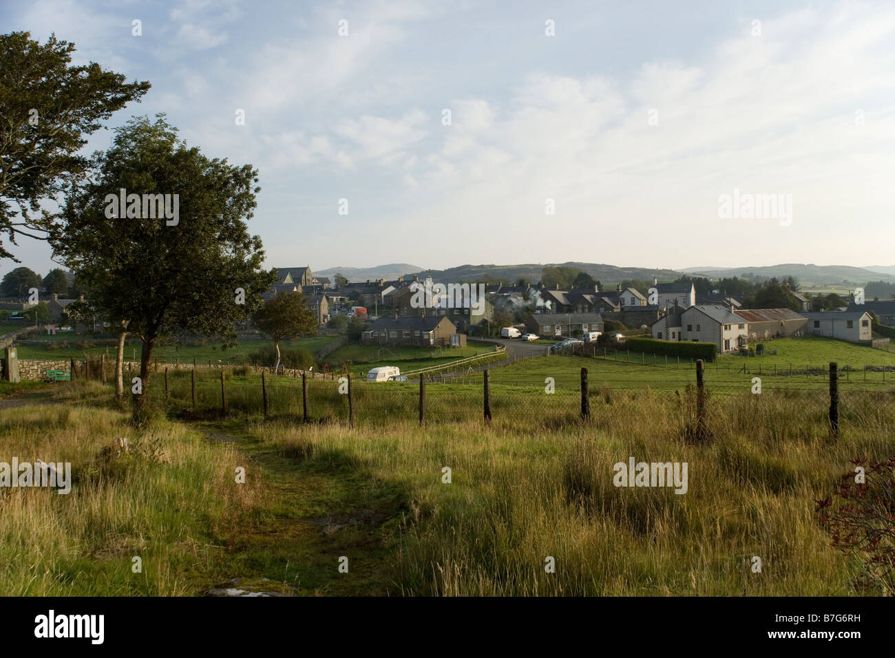 The village of Trawsfynydd, North Wales Stock Photo - Alamy