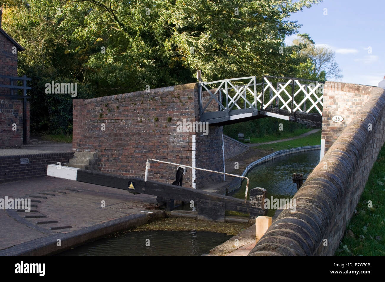 A bridge over a canal Stock Photo - Alamy