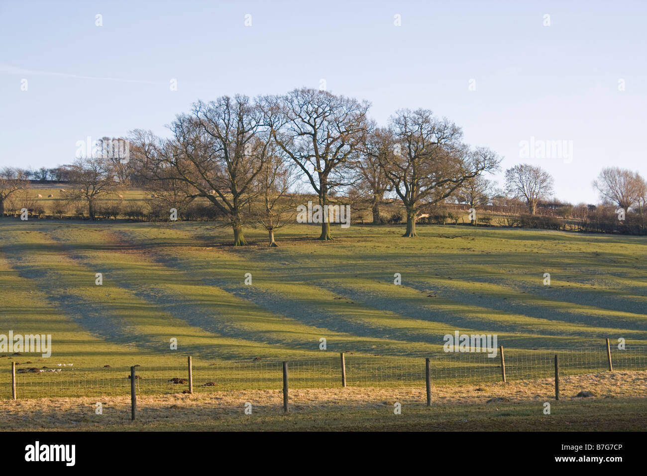 Ridge and Furrow Field Stock Photo - Alamy