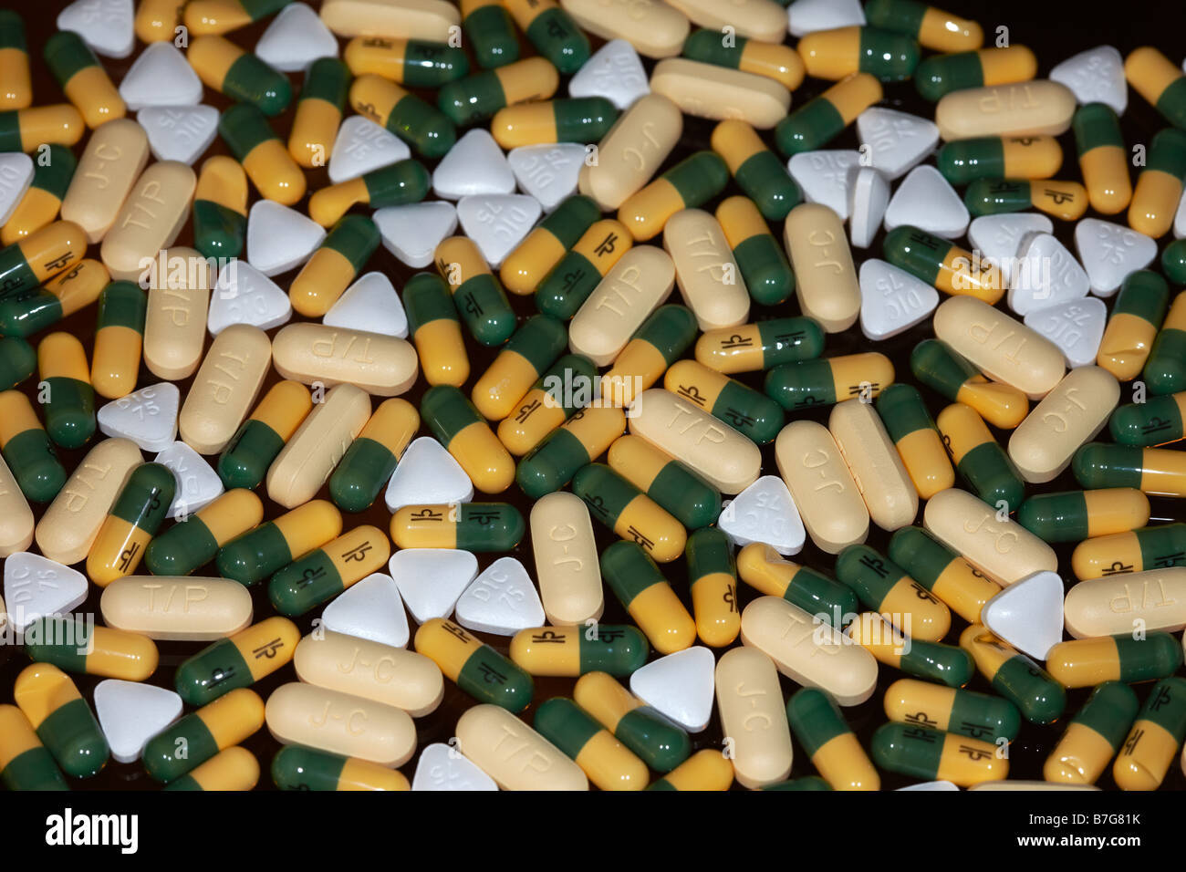 Capsules of Painkillers Stock Photo - Alamy