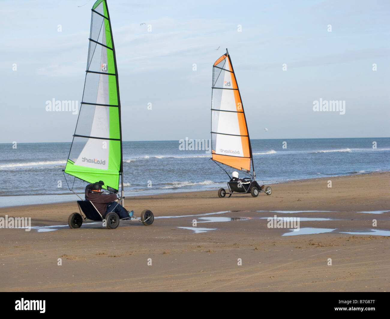 Land Windsurfing, Scheveningen, The Hague, Netherlands Stock Photo - Alamy
