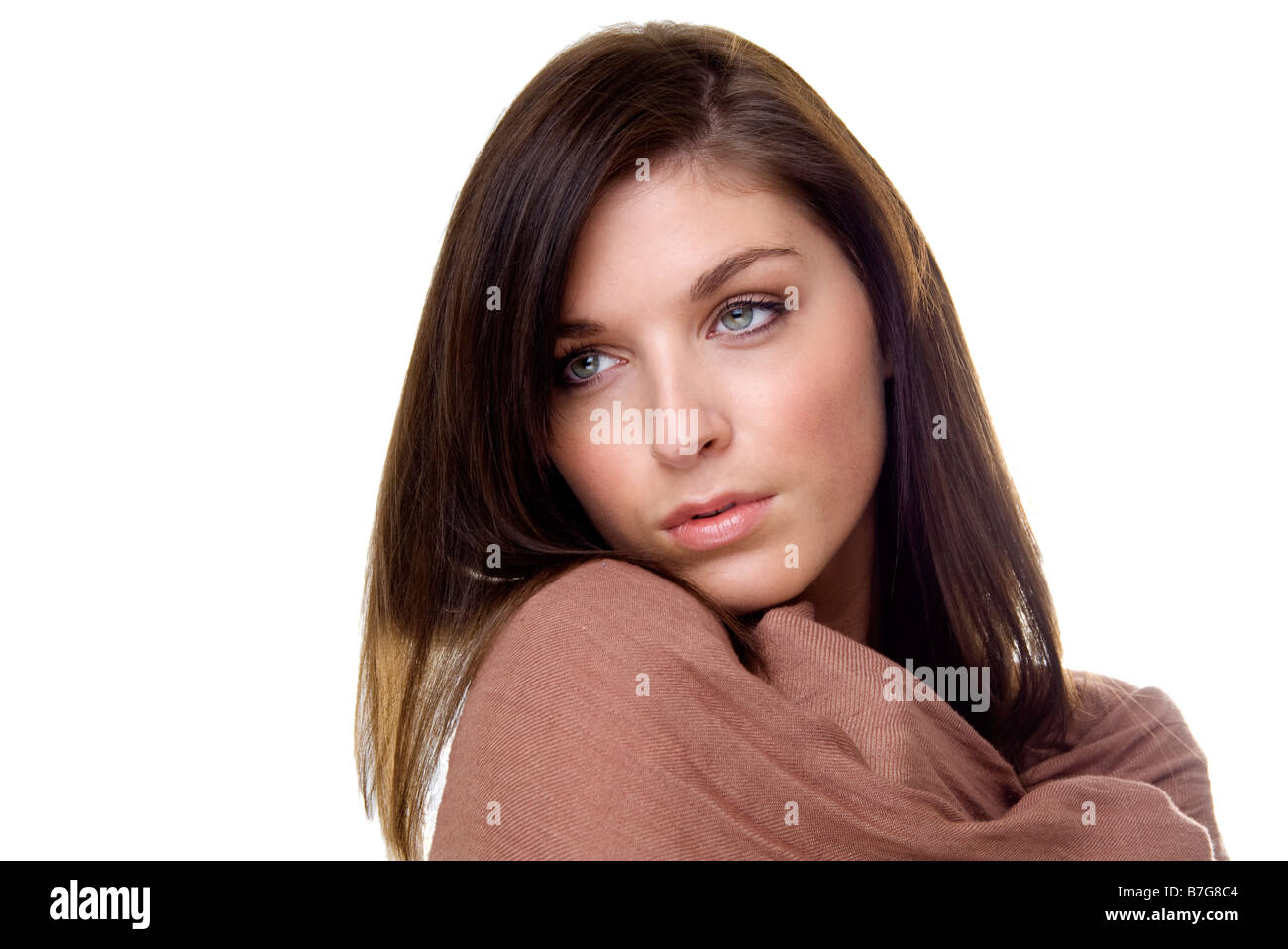 woman looking wistful Stock Photo - Alamy