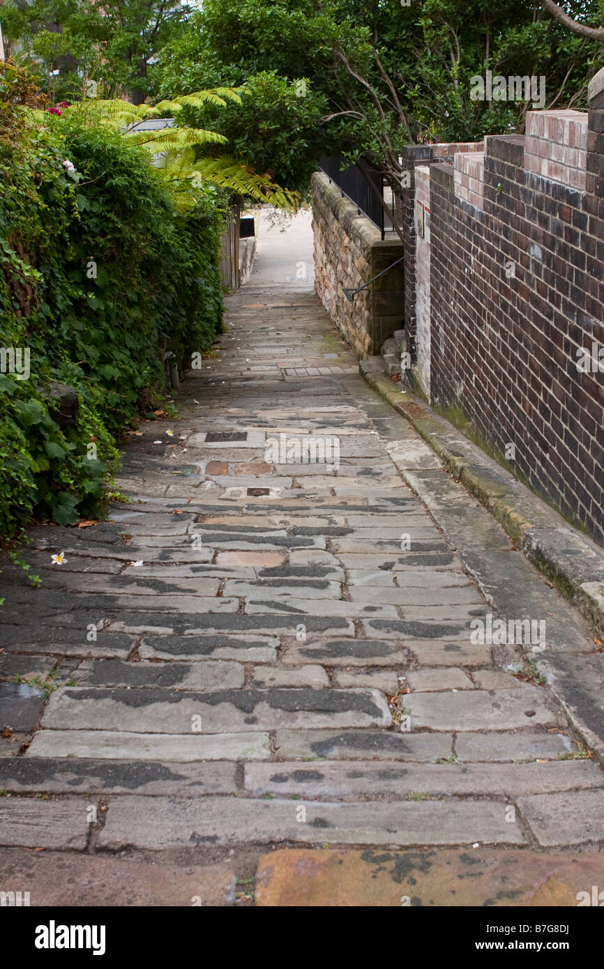 A cobblestone access lane built in 1848 Stock Photo - Alamy