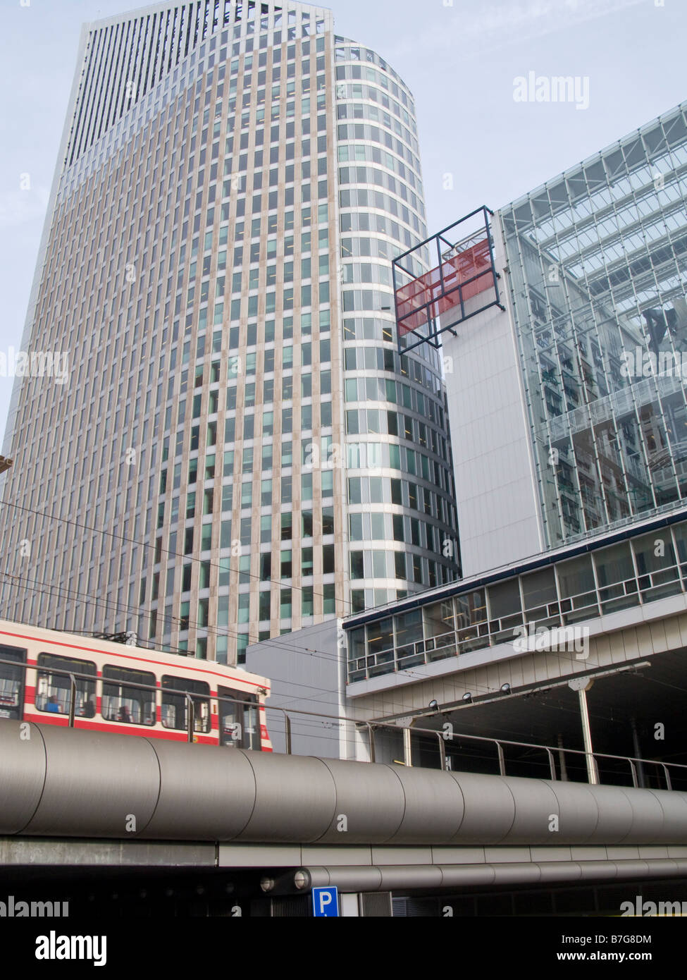 Tram line, viaduct, The Hague, Netherlands Stock Photo - Alamy