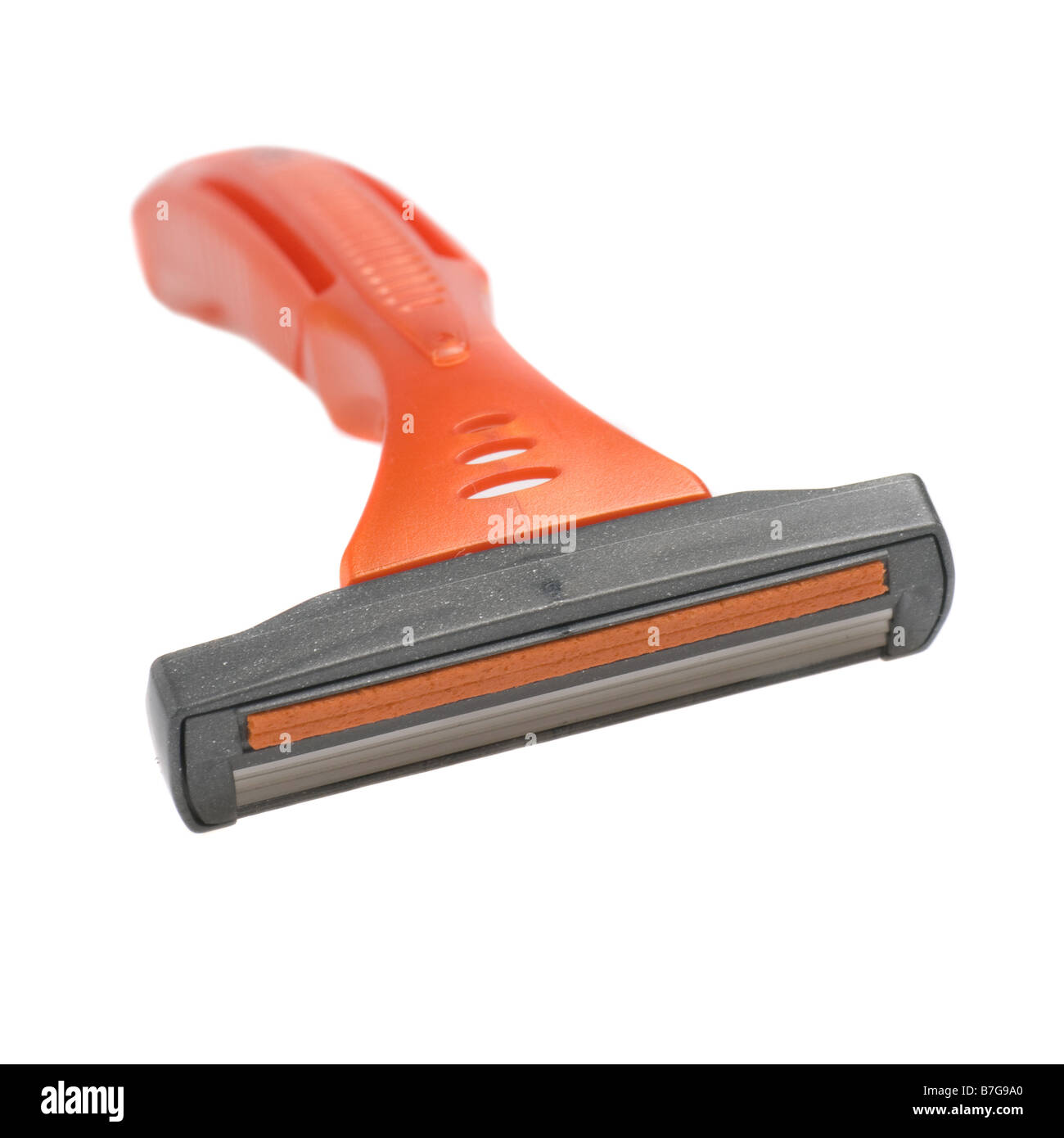 The disposable razor The shaving machine tool isolated on a white ...