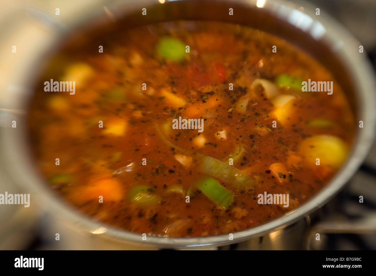 Thick chunky soup hi-res stock photography and images - Alamy