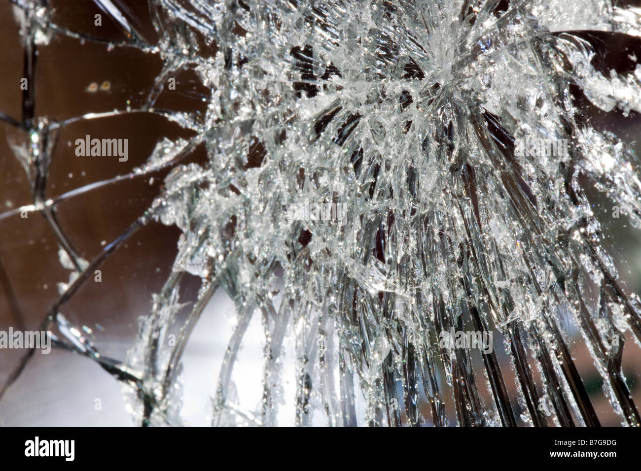 A shattered mirror Stock Photo - Alamy