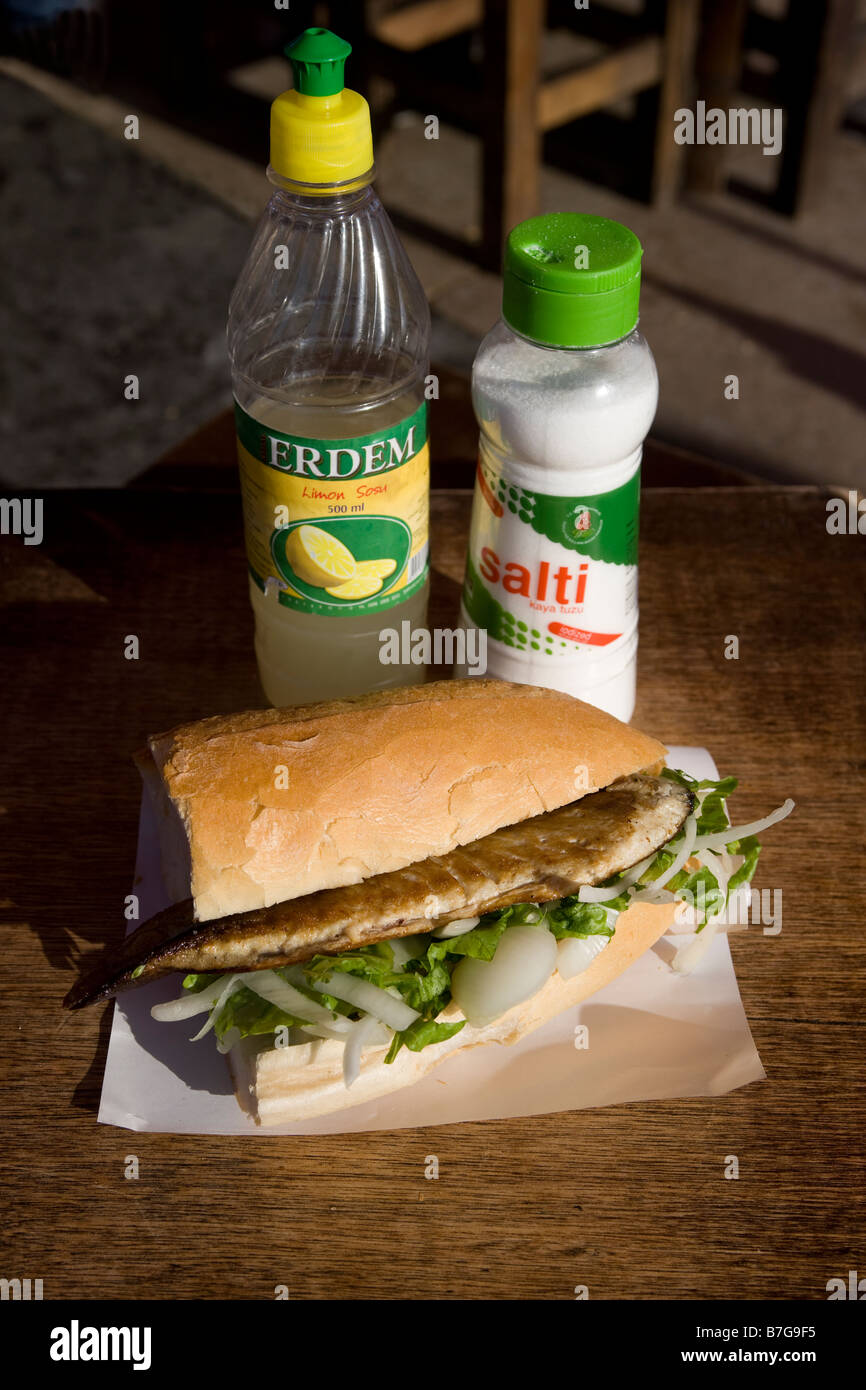 Balik Ekmek Fish Sandwich at Golden Horn Harbourside Eminonu Istanbul ...