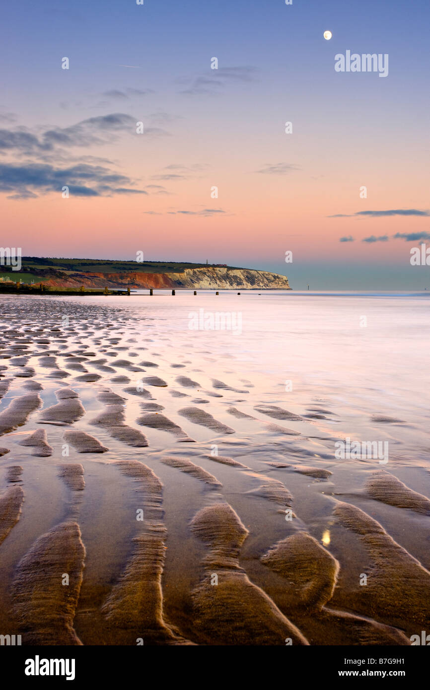 Sunset over Culver Cliff, Sandown, Isle of Wight Stock Photo - Alamy