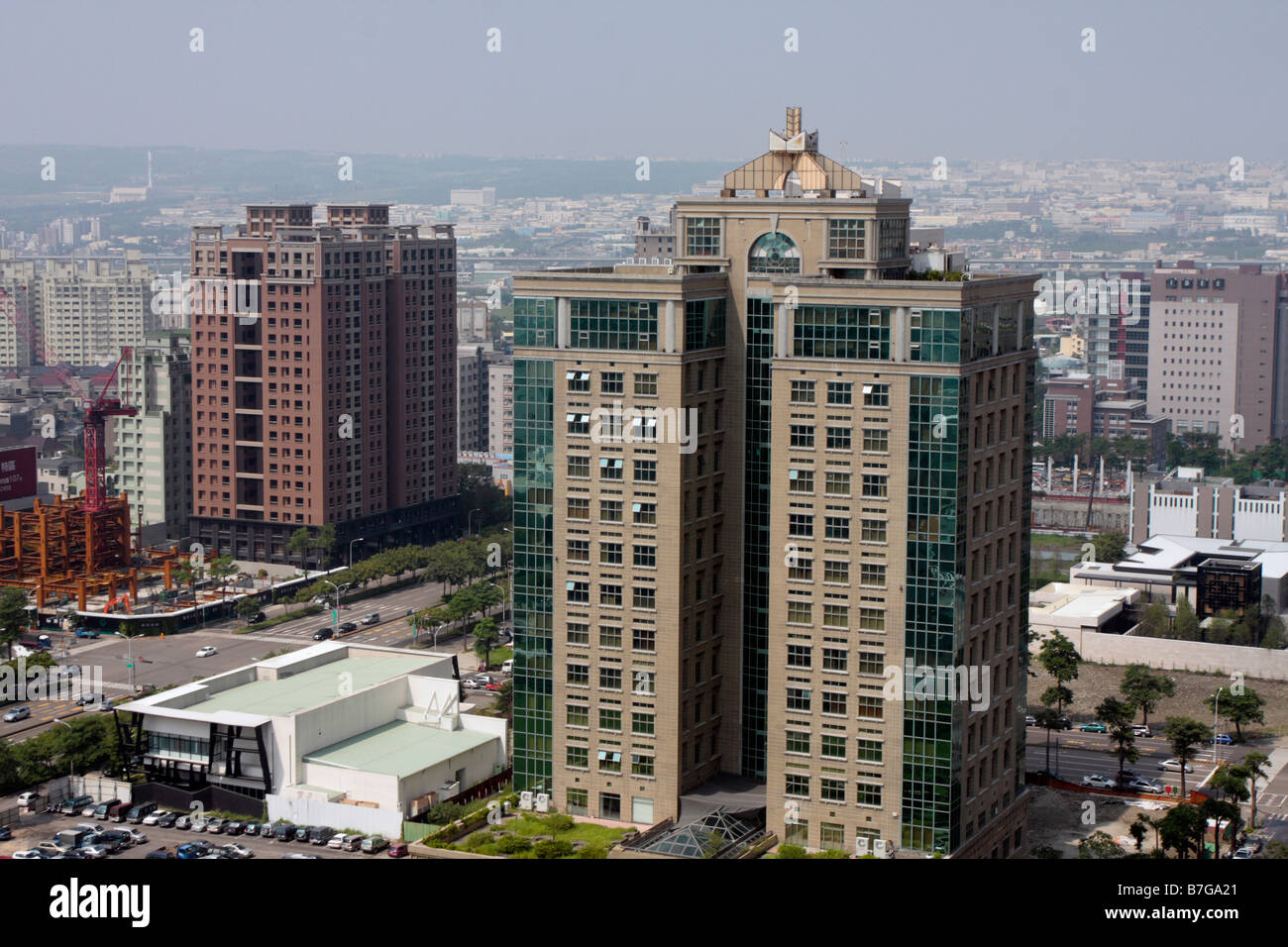 Aerial view of modern buildings in Taiwan Stock Photo - Alamy