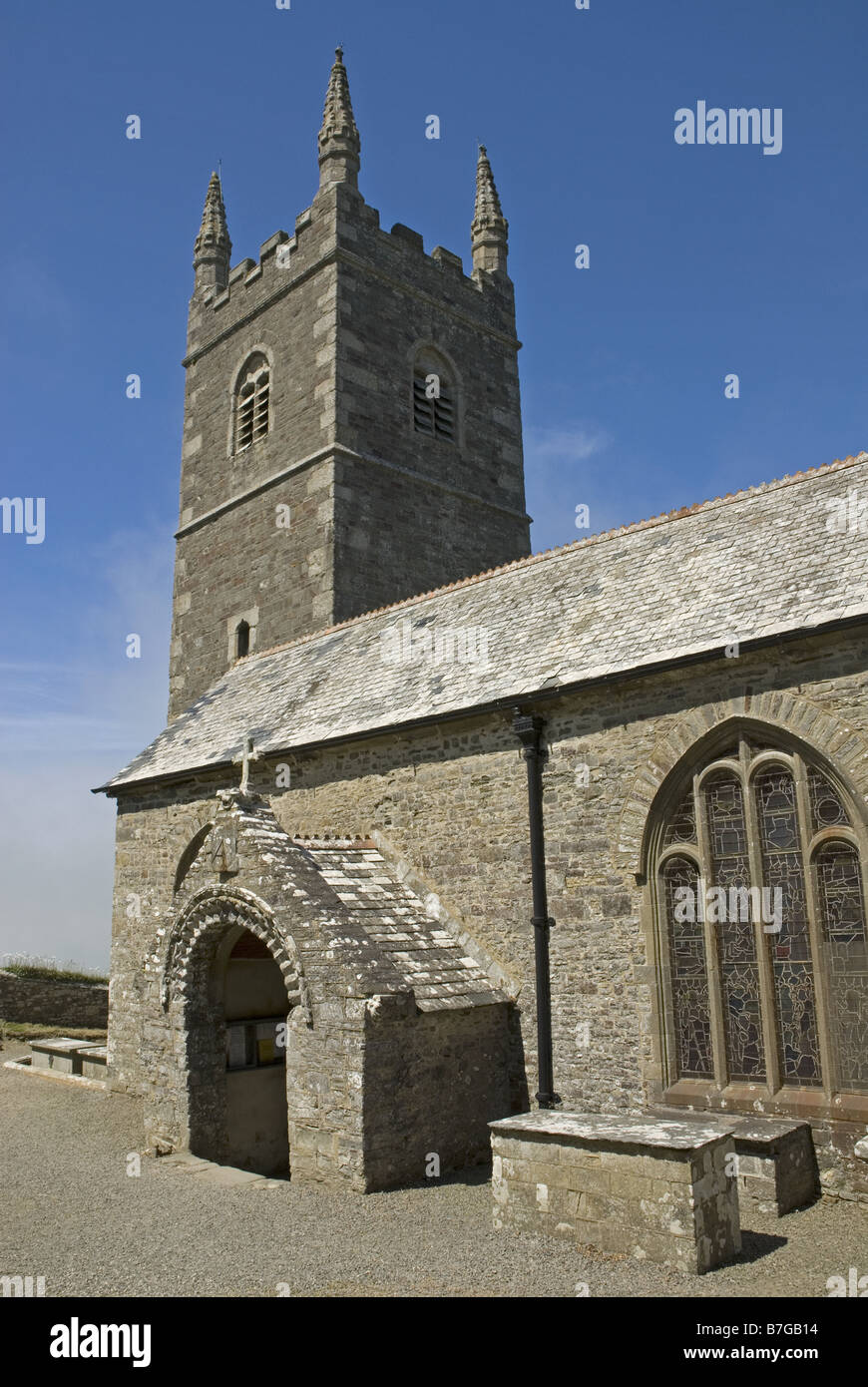 The Church at Morwenstow, North Cornwall, dedicated to St Morwenna and ...