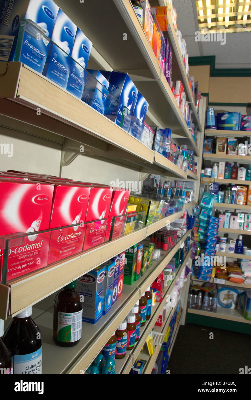 Pharmacy shelves uk hi-res stock photography and images - Alamy