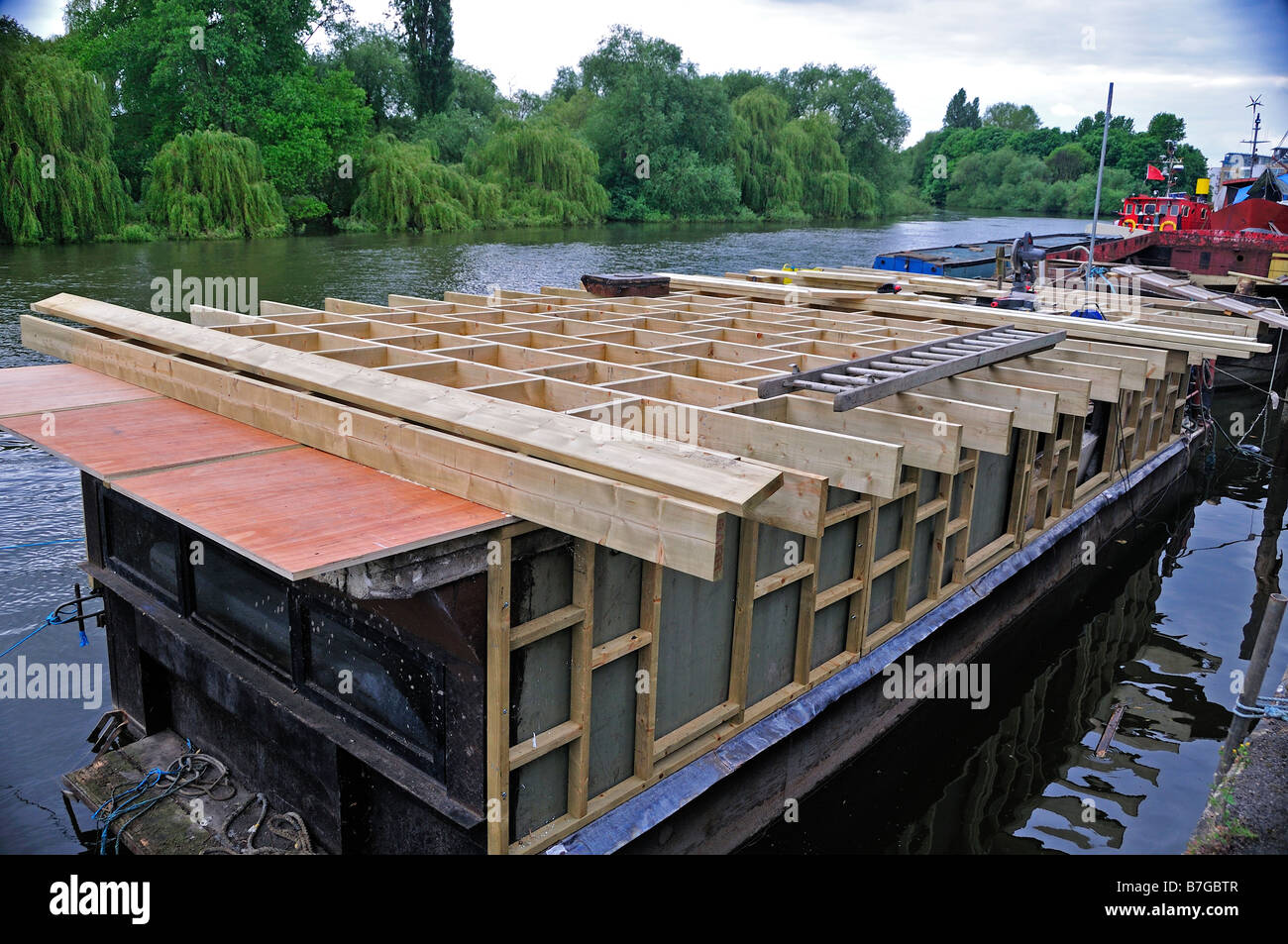 builders at work Stock Photo - Alamy