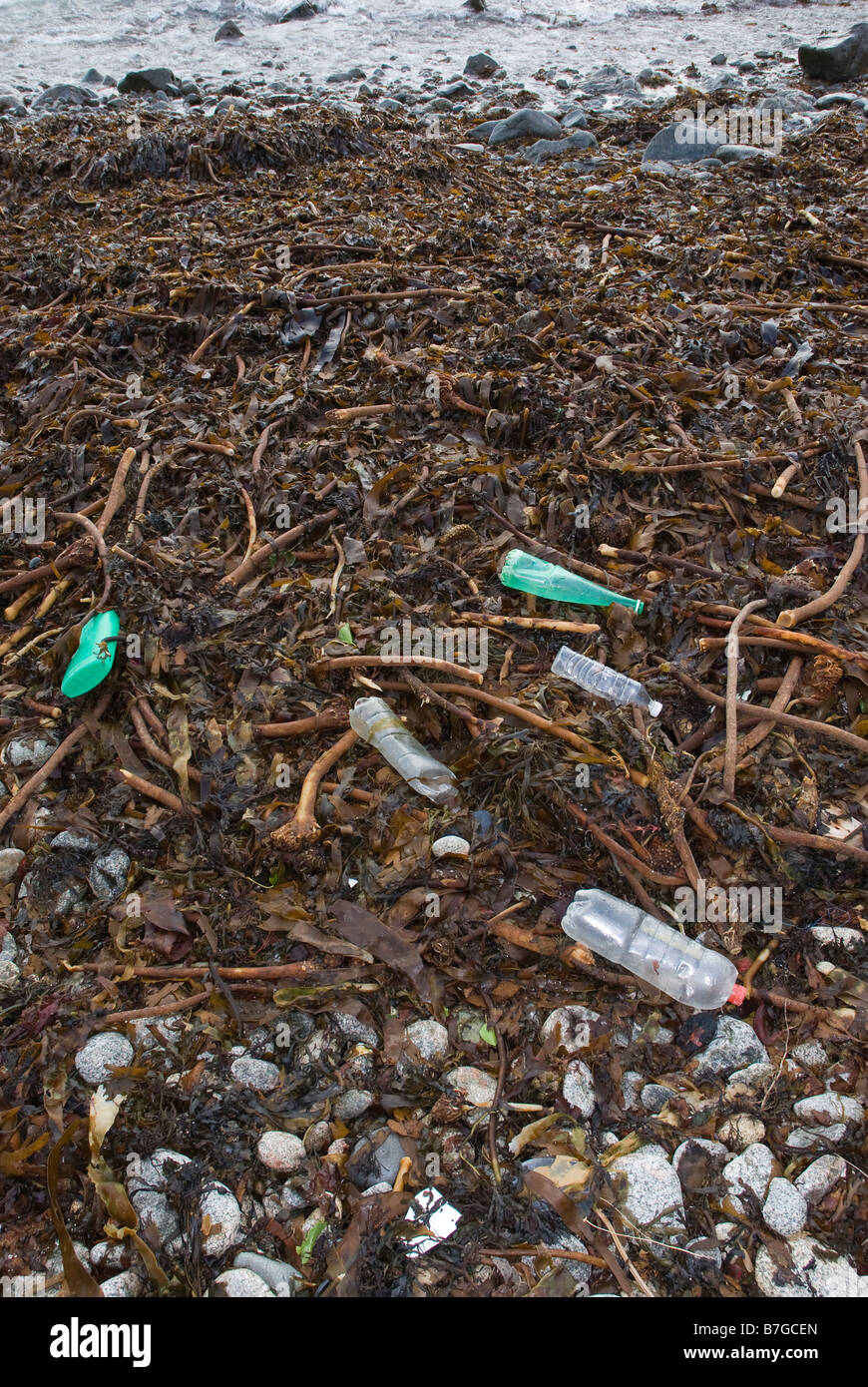 Plastic containers washed up on beach hi-res stock photography and ...