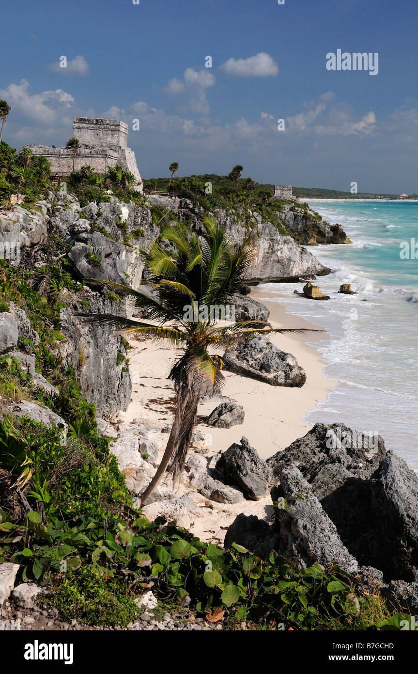 Tulum maya archaeological site hi-res stock photography and images - Alamy