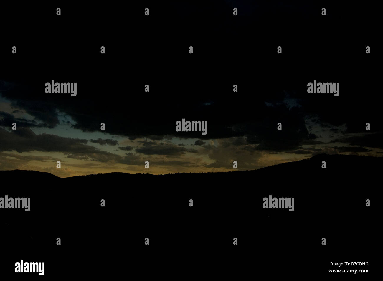 Moment before the total solar eclipse, Siberia, August 1st 2008 Stock ...