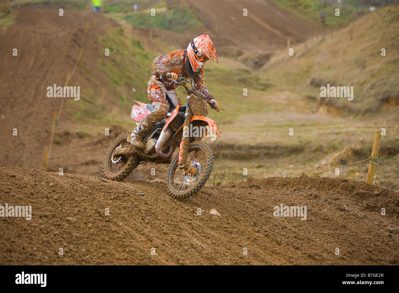 Dirt bike racing Stock Photo - Alamy