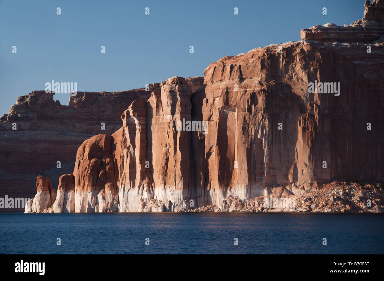 Dramatic cliff face Lake Powell Utah USA Stock Photo - Alamy