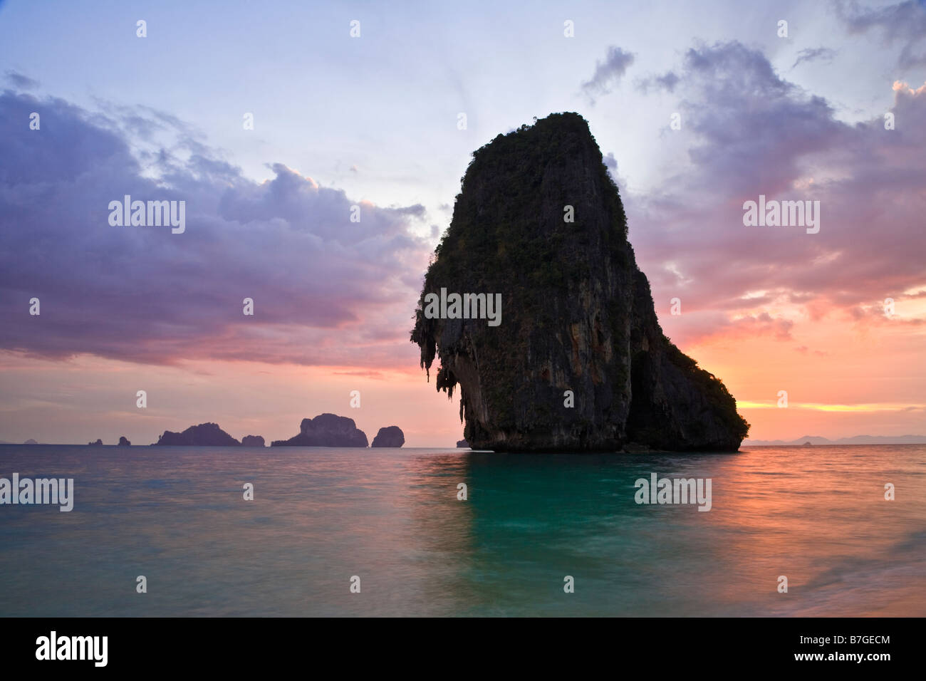 Thailand, Beach, Sunset, Water, Ocean, Exotic, Relax, Krabi, Railay ...