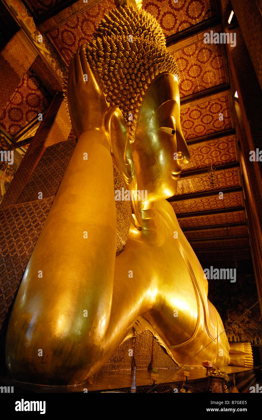Buddha image at Wat Pho, Thai Budhist Temple, Bangok Stock Photo - Alamy