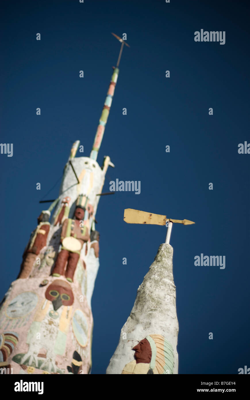 Ed Galloway's Totem Pole Park, Foyil, Oklahoma, USA Stock Photo - Alamy