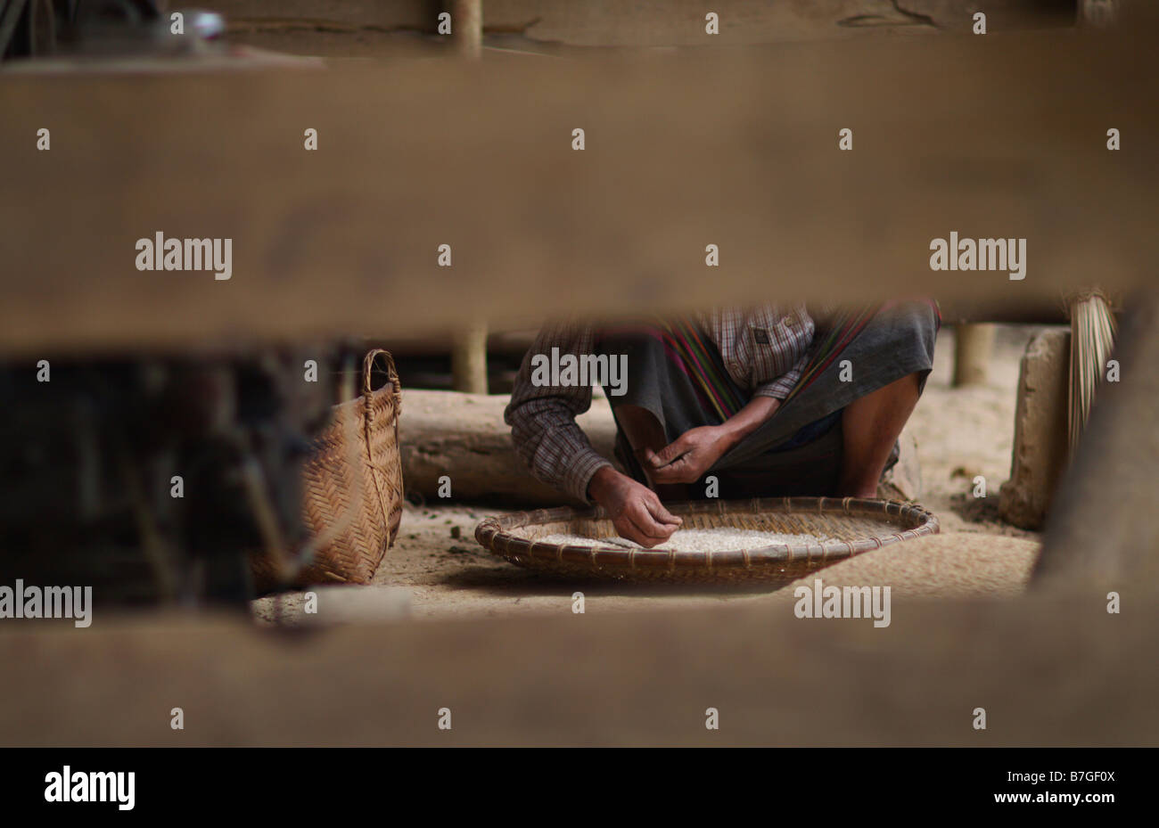Traditional rice preparation Stock Photo - Alamy