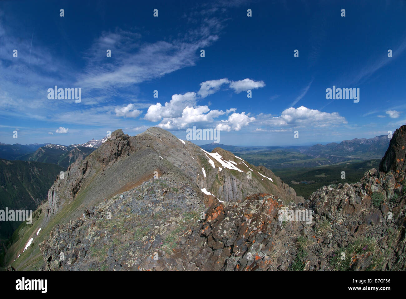 a high ridgeline in the san juan mountains of colorado Stock Photo - Alamy