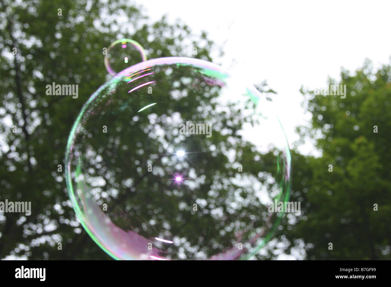 a large soap bubble floating in the air Stock Photo - Alamy