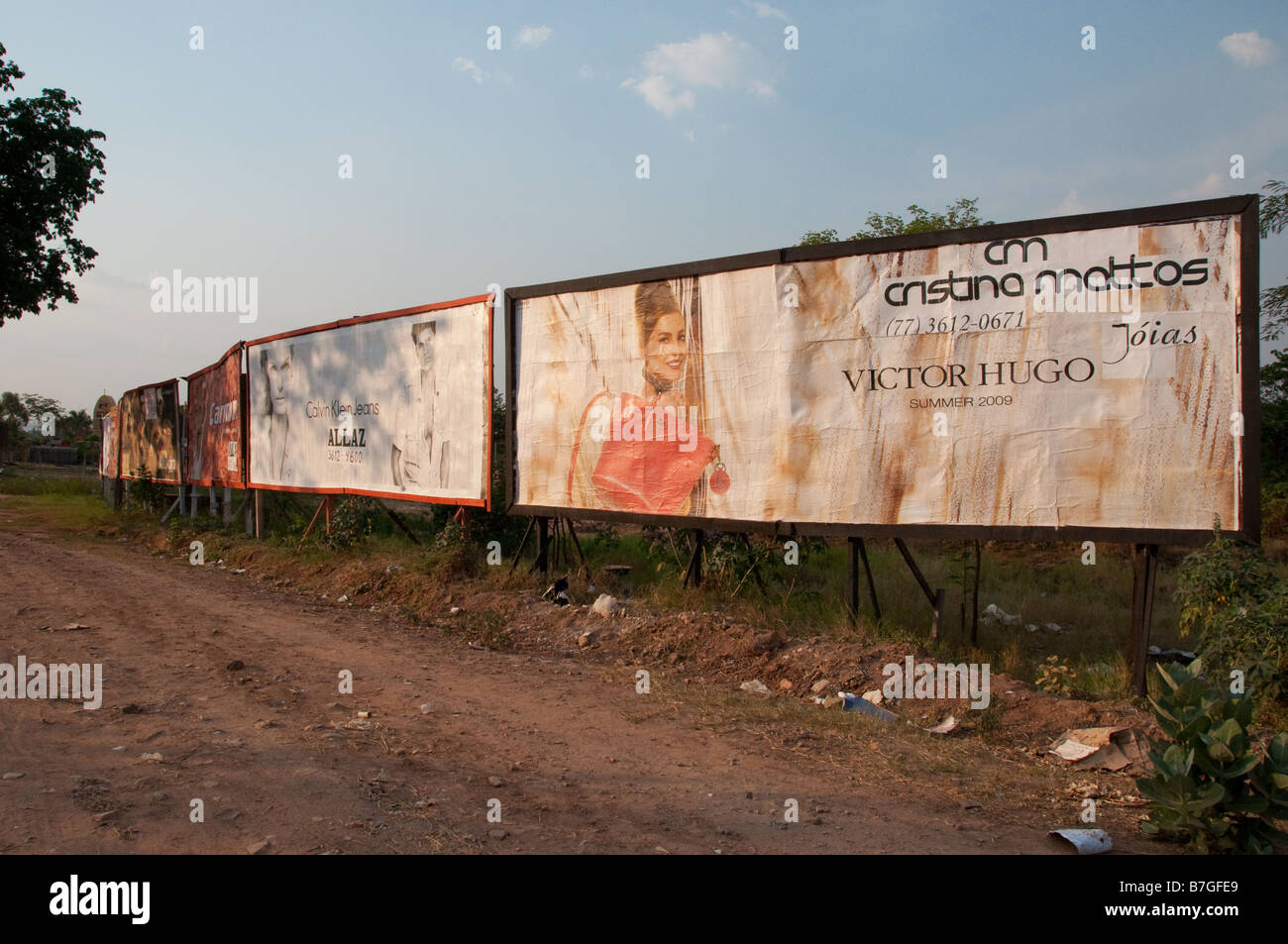 Billboard advertising handbags Stock Photo - Alamy