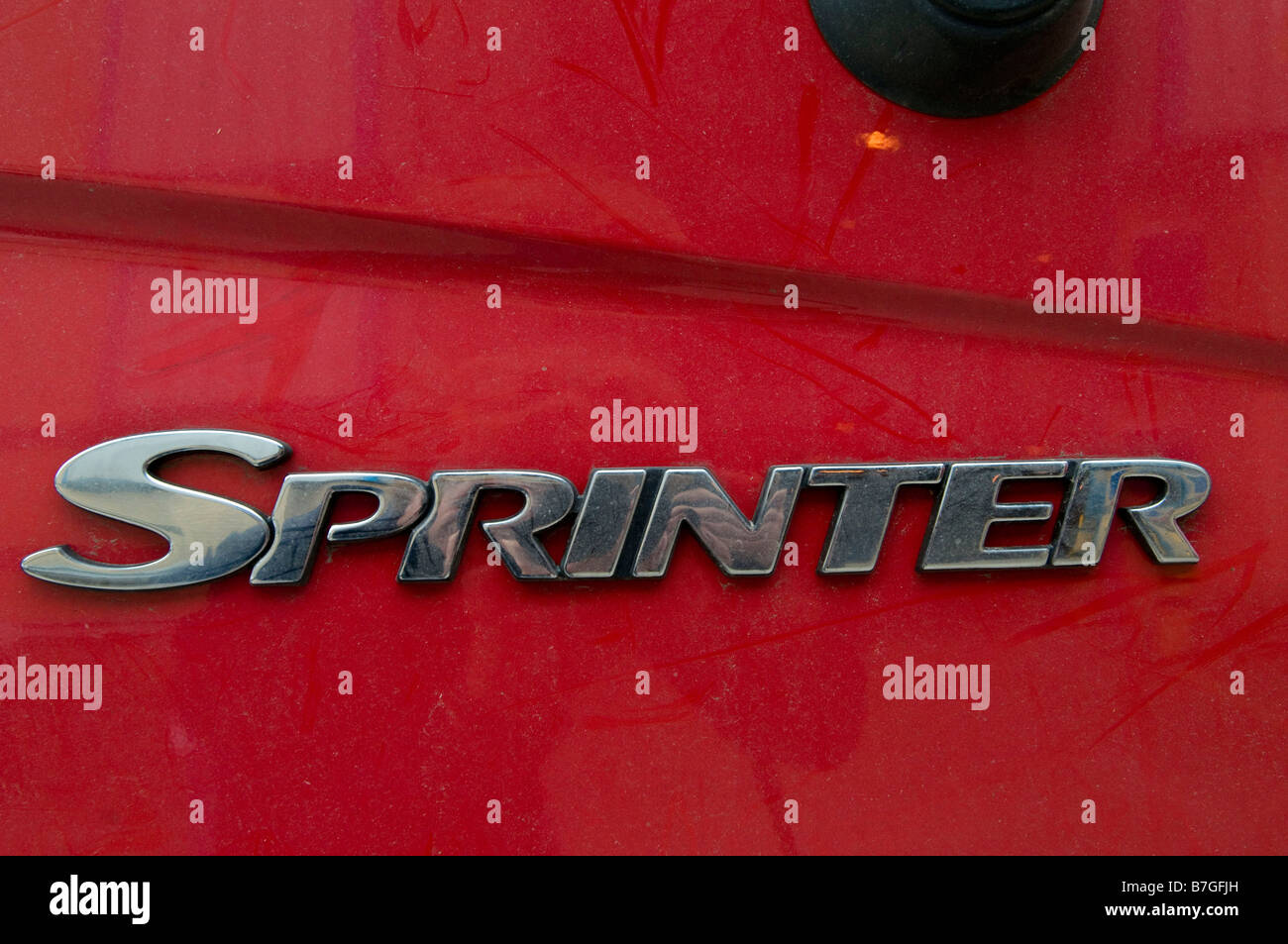 Parcel Force Mercedes Sprinter Delivery Van Stock Photo - Alamy