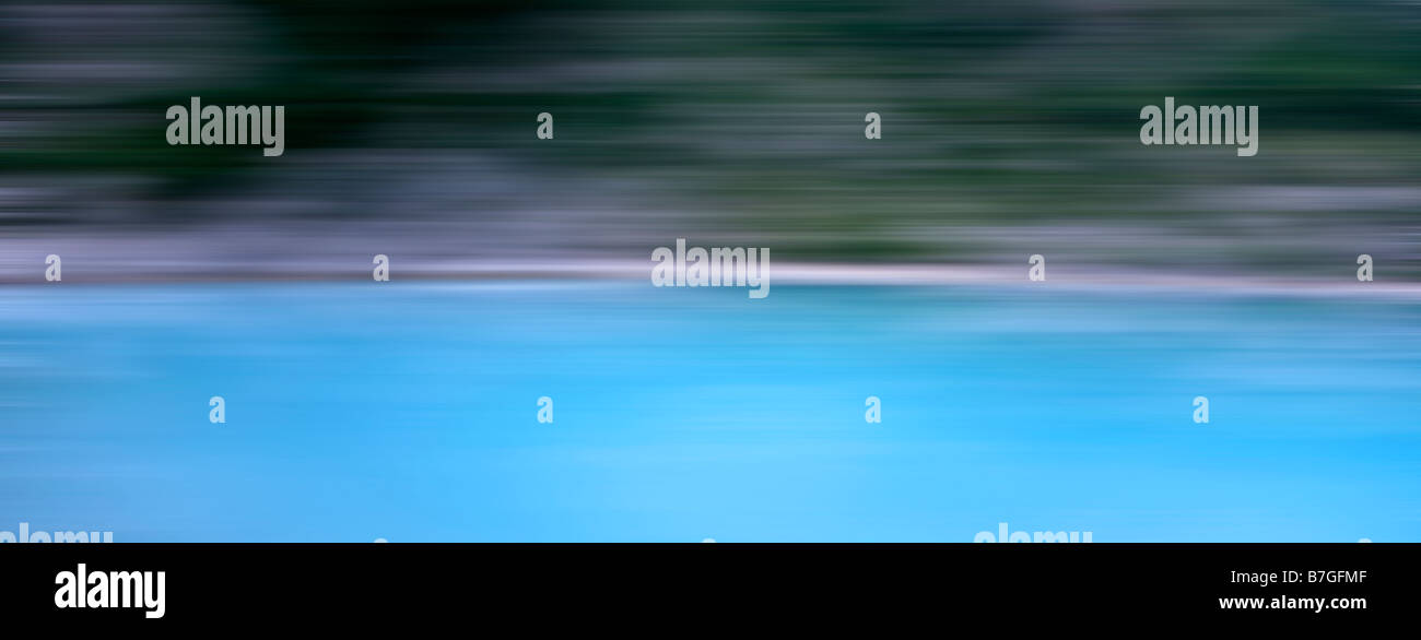 Lago Sorapis Pyrenees Spain (intentional camera movement Stock Photo ...