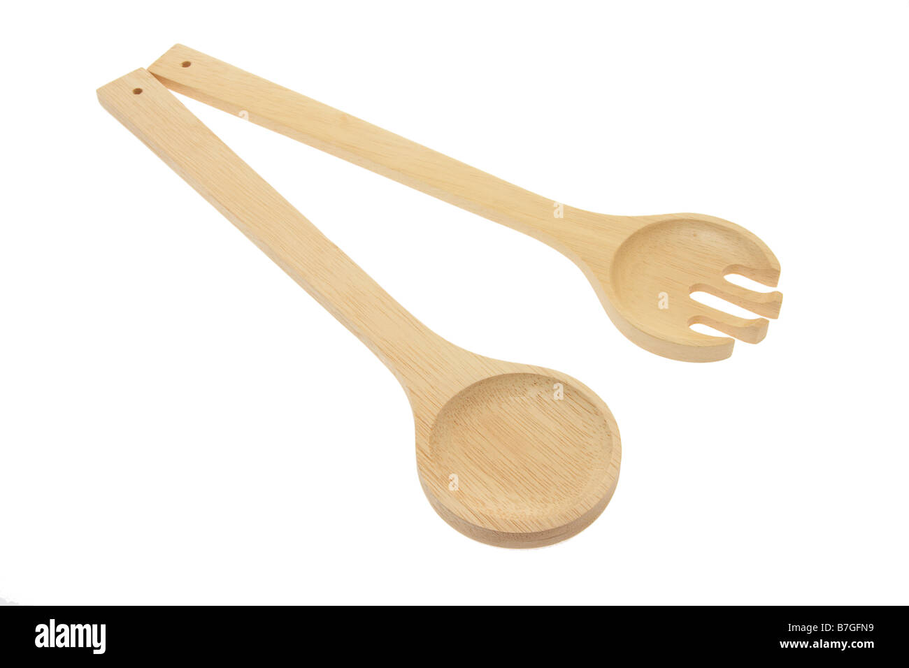 Set wooden salad spoons hi-res stock photography and images - Alamy