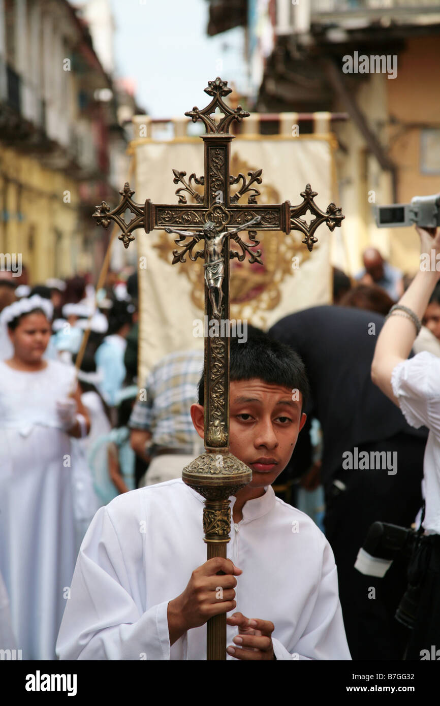 Catholic procession dedicated to Virgin Mary on the Immaculate ...