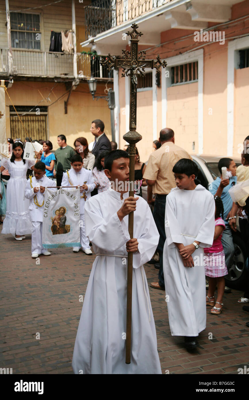 Catholic procession dedicated to Virgin Mary on the Immaculate ...