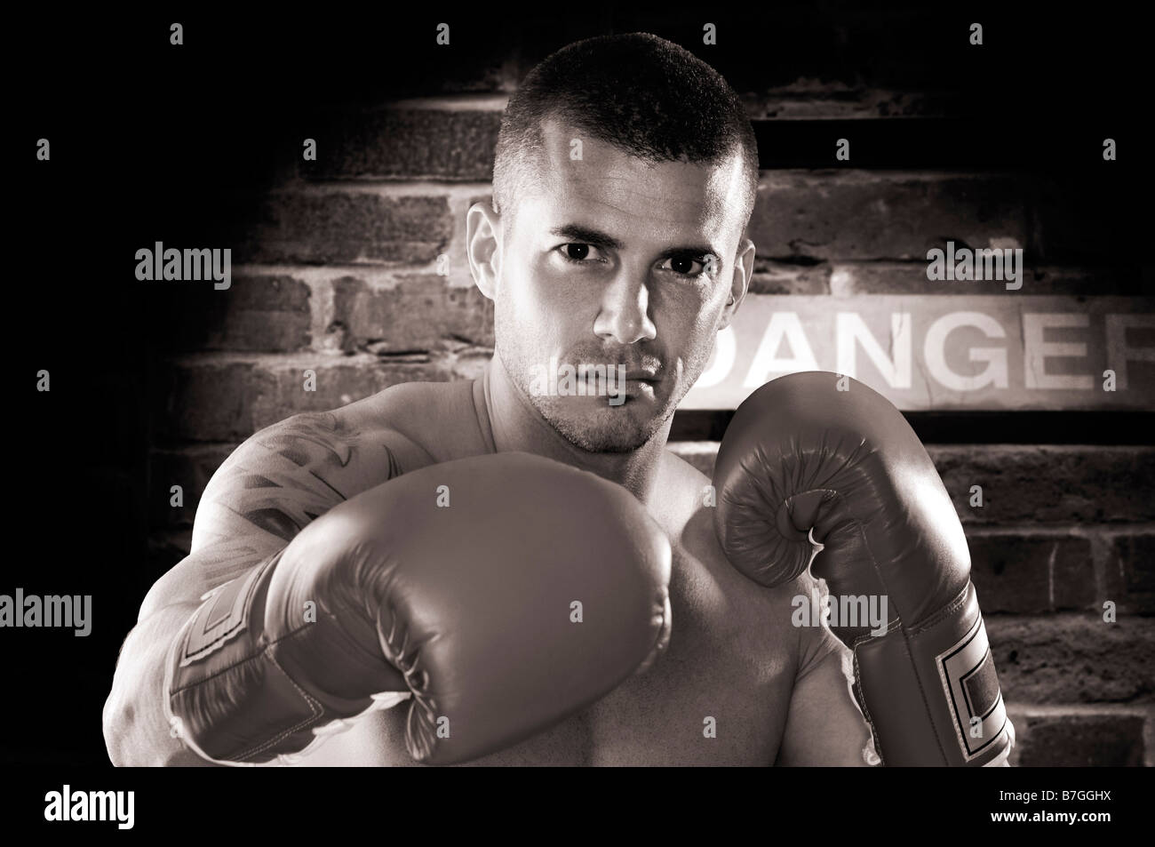 Close up boxing gloves hitting hi-res stock photography and images - Alamy