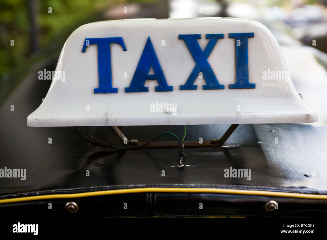 Tuk Tuk Taxi Sign Bangkok Thailand Stock Photo - Alamy