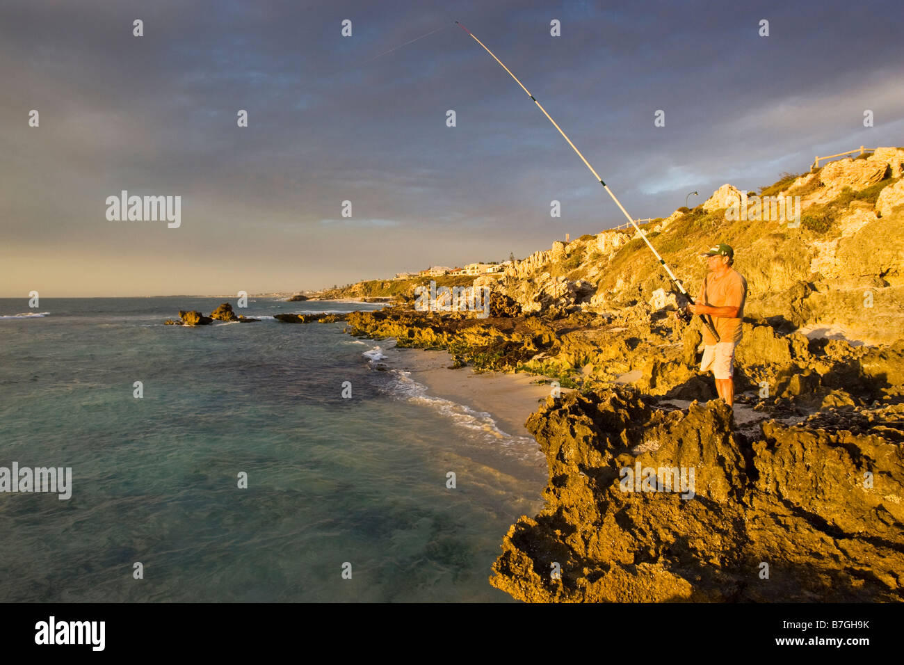 Man fishing australia western australia hi-res stock photography and ...