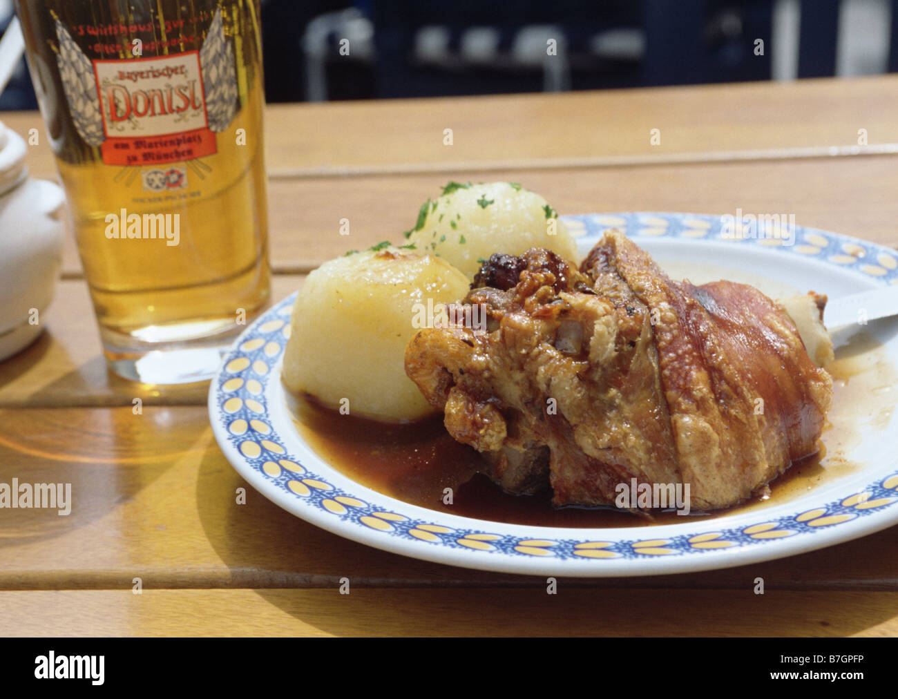 Beer and German food Stock Photo - Alamy