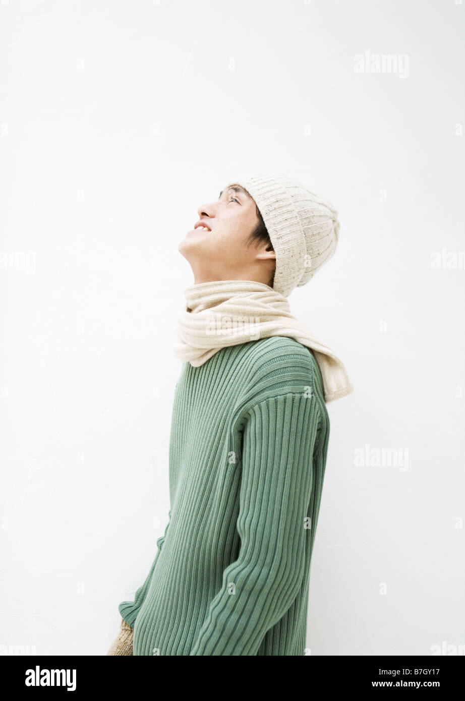 Man Looking Up Stock Photo - Alamy