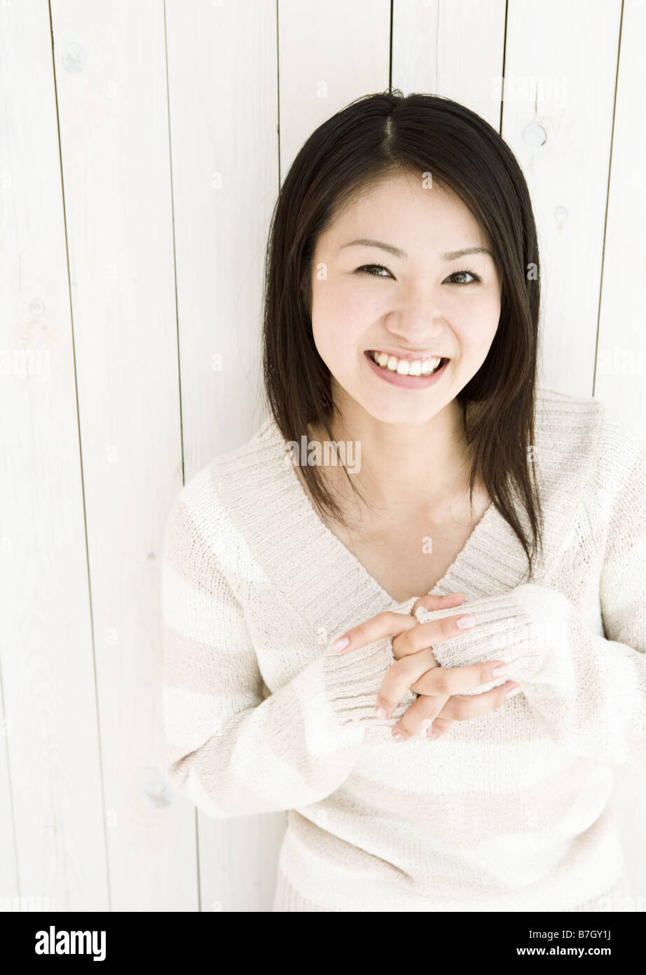 Woman lateral view Cut Out Stock Images & Pictures - Alamy