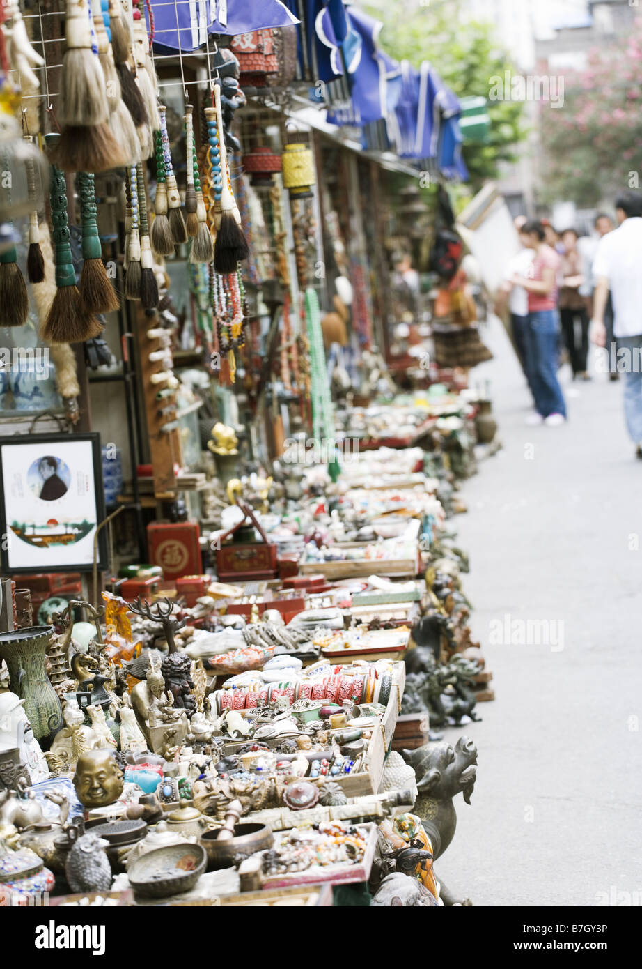 Street market in Shanghai Stock Photo - Alamy