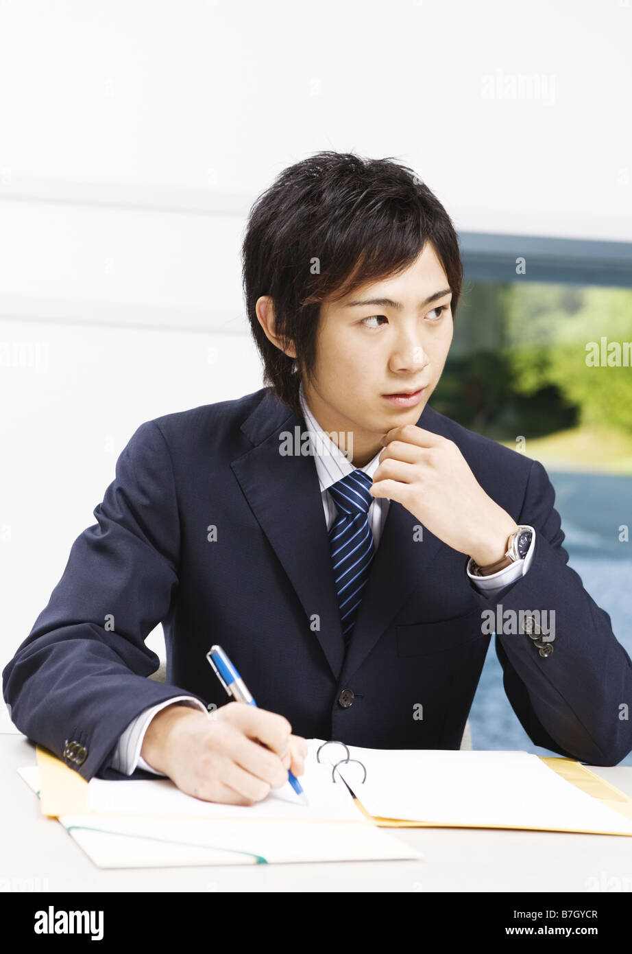 Young black businessman talks hi-res stock photography and images - Alamy