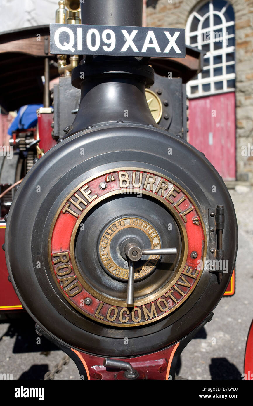 A Burrell Road steam locomotive on display at Rhondda Heritage Park at ...