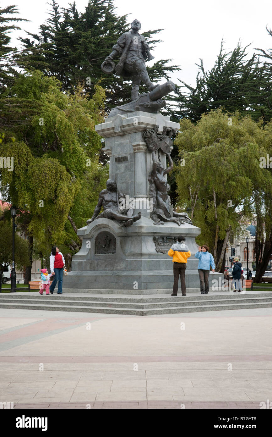 Punta arenas magellan statue hi-res stock photography and images - Alamy