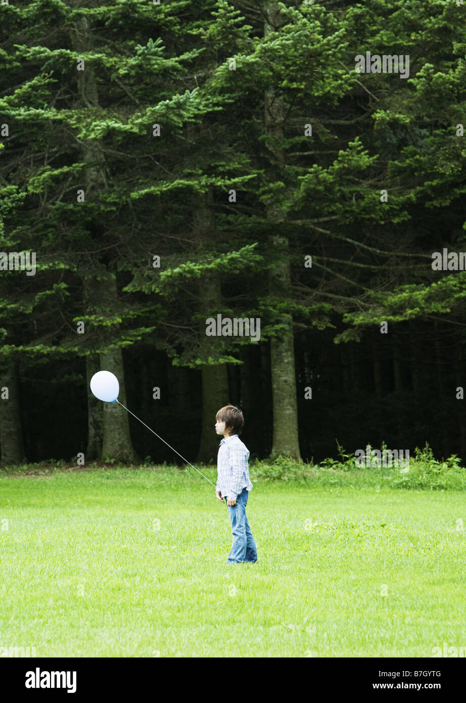 A boy with balloon Stock Photo - Alamy