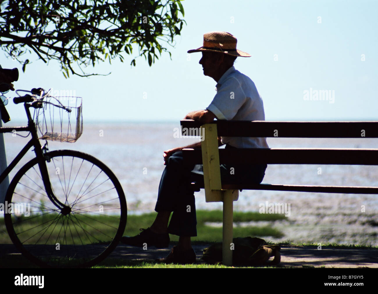 Man taking a break Stock Photo - Alamy