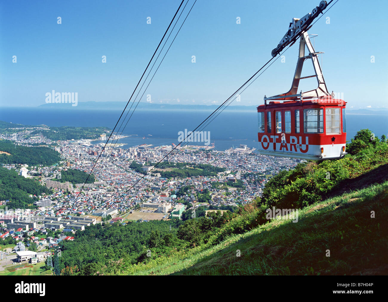 Mount Tengu ropeway Stock Photo - Alamy
