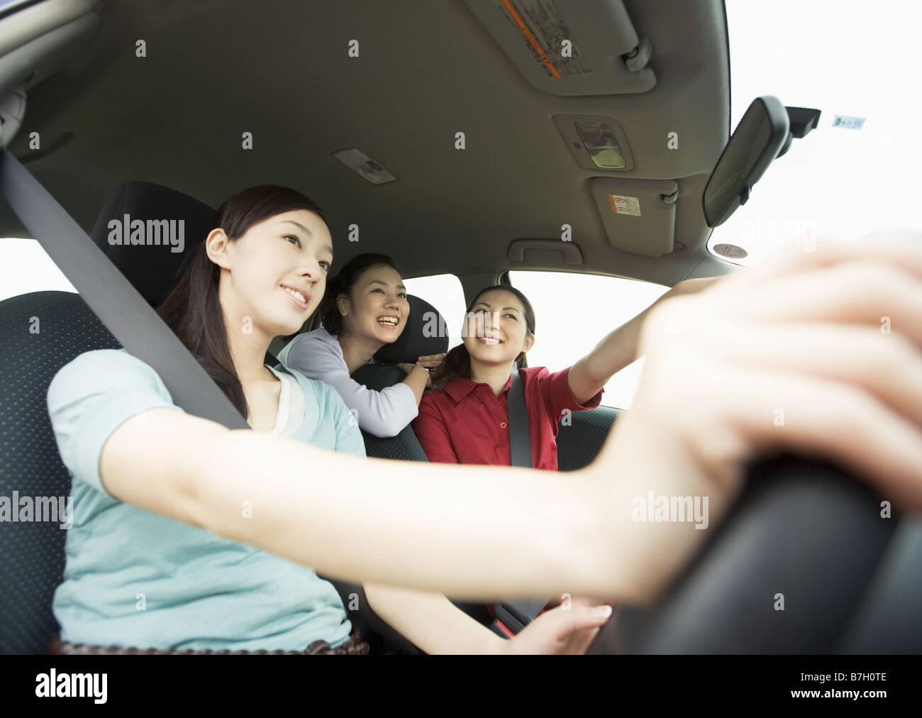 Women driving a car hi-res stock photography and images - Alamy