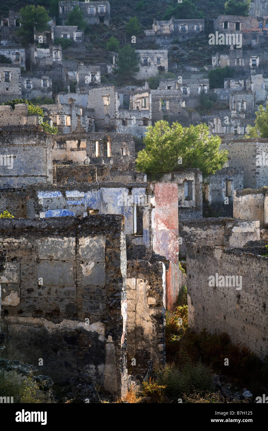 deserted houses homes and buildings in the Turkish ghost town of ...
