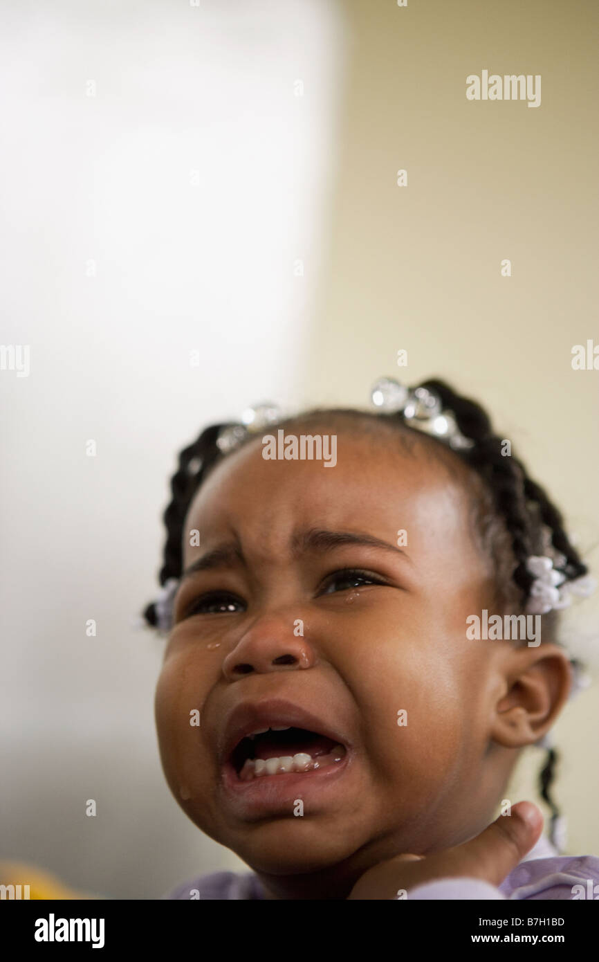 Crying African Woman
